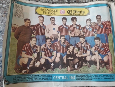 Original Poster Football Central Year 1944 Champion