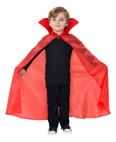 Disfraces Candela Red Cape With Red Collar Halloween Costume For Kids
