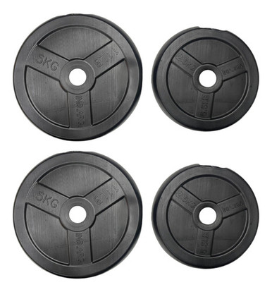 Full Fitness Pair of 5 Kg and 2.5 Kg PVC Body Pump Weights