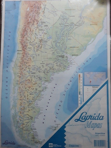 Laprida Mapas N° 6 Argentina Físico Político X 5 Unidades