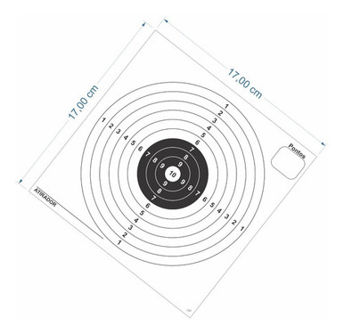 Grafiara 100 Airsoft Shooting Targets 17x17 cm Thick Paper for Training