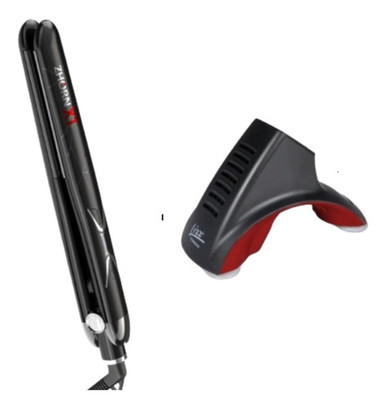Zhorn X1 Black Titanium Styler Flat Iron 250ºC 220V + Stand