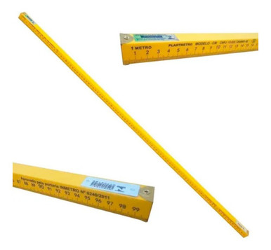 PlastMetro Kit 2 Measuring Rulers for Counter 1 Meter Standard INMETRO ...