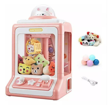 Miniso Cute Plush Toy Grab Machine - Pink