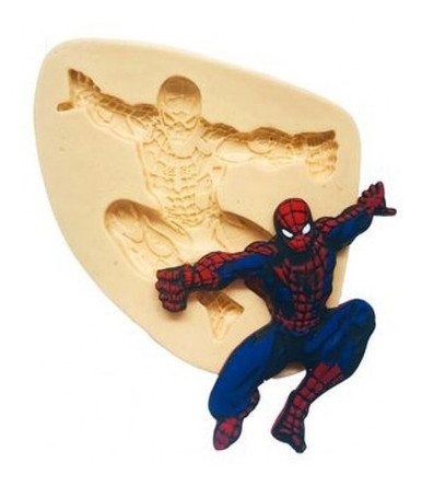 Cia do Molde Silicone Spider-Man Mold for Hero Decoration