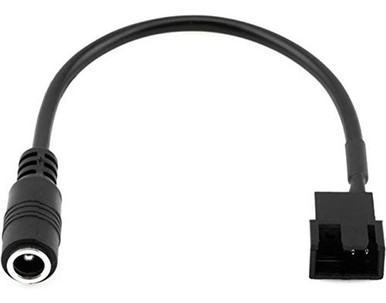 CRJ Electronics Crj Female DC Power Supply Plug To PC Case Fan Power ...