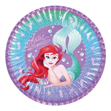 Otero Plates Ariel X 10 Units - Birthday Party Characters