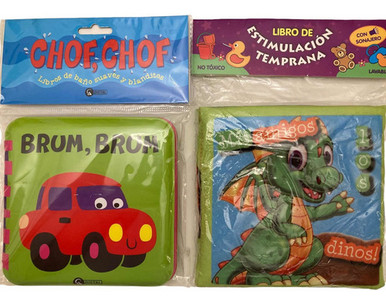 Distal Early Stimulation Fabric and Bath Books Set