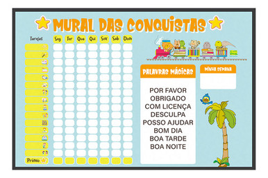 Stalo Quadro De Incentivo Infantil 60x40 Mural Das Conquista