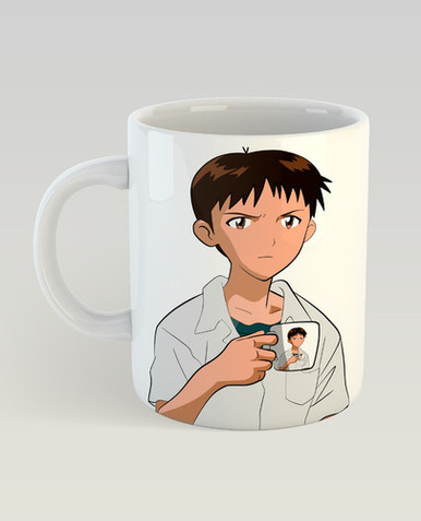 Malala Evangelion Shinji Ceramic Mug