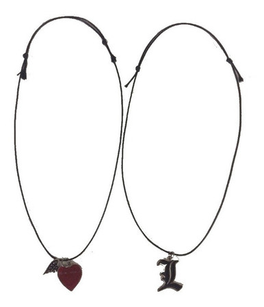Death Note Misa Anime Necklace + L Death Note Necklace