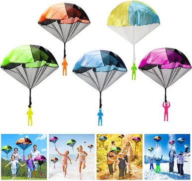 DA uy Parachute Action Figure Outdoor Game for Kids