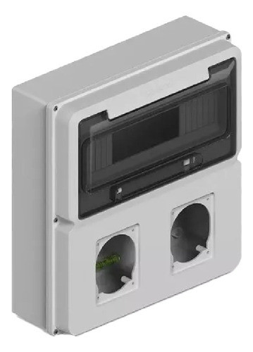 Genrod 12 Pole DIN Box + IP65 Encapsulated Socket Module