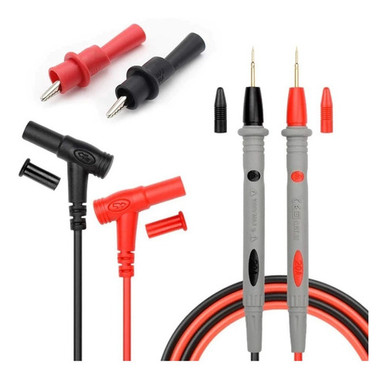 Zimpor Multimeter Probe Cable Pair with Alligator Clip Test Probes