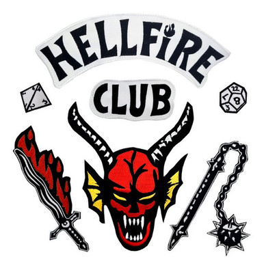 ADR Patches Hellfire Club Stranger Things Eddie Embroidered Backpack
