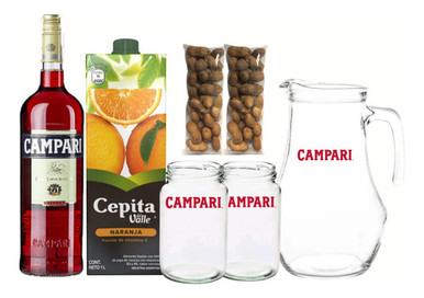 Campari Kit 750ml + Cepita + Jars + Jug - Pérez Tienda