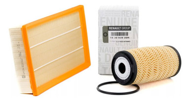 Original Renault Air Filter + Oil Filter for Renault Alaskan