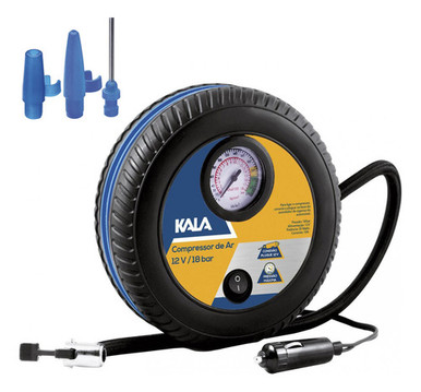 Kala 12V Air Compressor - Inflates Tires and Balls