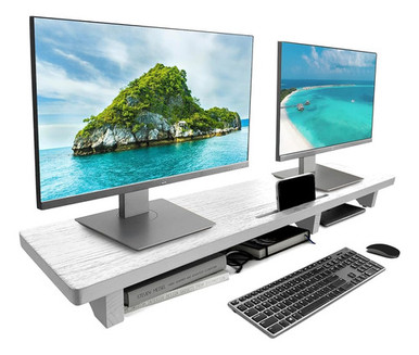 HCJ Dual Monitor Stand for 2 Monitors, Monitor Elevator