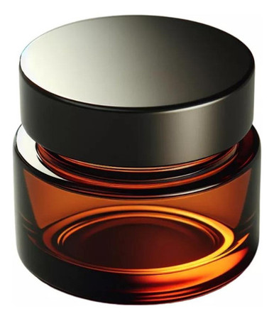 ByF Deco Amber Glass Cream Jar with Screw Cap 50 cc Pack of 10
