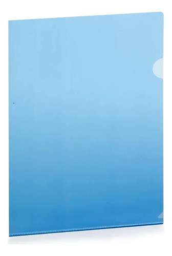 ACP Plastic Folder L Transparent Blue with 10 Units A4 Document Paper