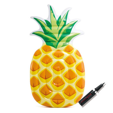 Intex Tropical Pineapple Inflatable Pool Float + Pump