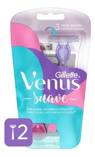 Gillette Venus Suave Triple Blade Pack of 2