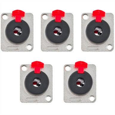 Santo Angelo Kit of 5 Jack P10 Connectors with Panel Lock