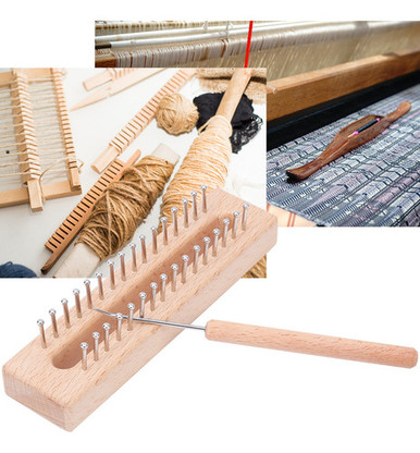 Generic Wooden Rectangular Loom Hand Weaving Machine for Kids