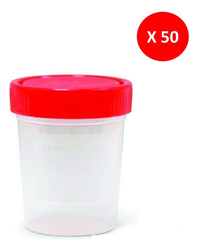 Euromix Sterile Sample Collector Jar 125 cc - Pack of 50 Units