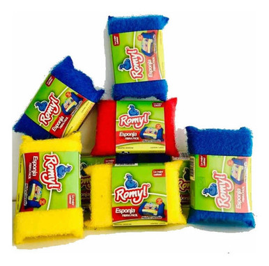 Romyl Easy Fiber Sponge for Teflon - Pack of 6 Units