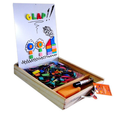 Clap Magnetic Double Whiteboard And Drawing Board With Wooden Box