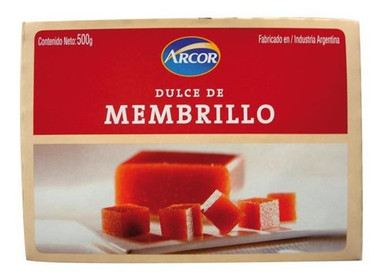 Arcor Dulce Membrillo 500 Gr Pack X 6 Unid