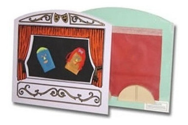 Fire Sport Mini Puppet Theater + 2 Finger Puppets