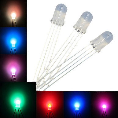 Common Anode 5mm RGB Tri-Color LED Lot of 1000pcs