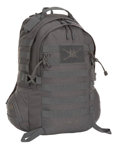 Samurai Tactical Ergonomic Tactical Backpack with Chest Strap Gray