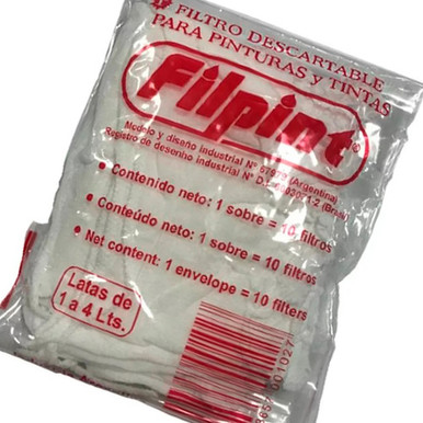 Filpint Paint Filter for 1 to 4 Liters x100 with Strainer