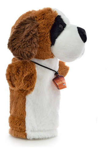 TRADING Cute St. Bernard Plush Hand Puppet