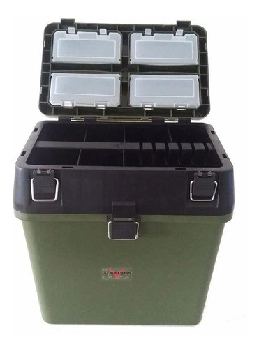 Albatros Large Fishing Box with Dividers and Seat