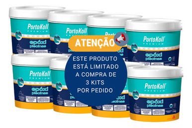 Portokoll Epoxy Grout for Pools - Light Blue Kit with 8 Units