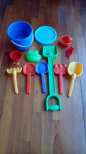 Generic Sand Play Set: Spades, Rakes, Bucket, and More