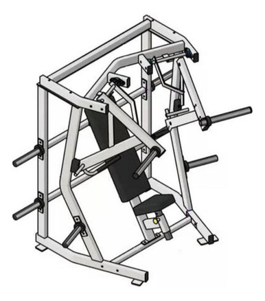 Hammer Strength Inclined Vertical Chest Press Blueprint