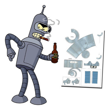 Bender (15cm) Papercraft