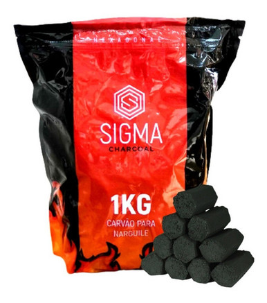 Sigma Hexagonal Coconut Charcoal 1 Kg for Hookah