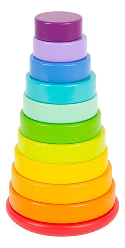 Small Foot Large Rainbow Stacking Tower for Babies