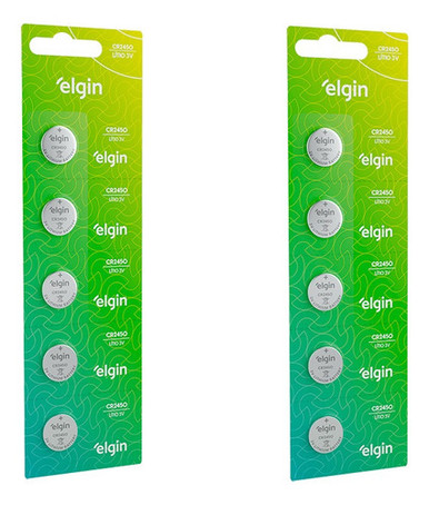 Elgin CR2450 3V Lithium Battery Kit with 10 Batteries