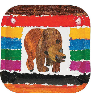 Fun Express Eric Carle Oso Pardo, Oso Pardo, ¿Qué Ves? Plates