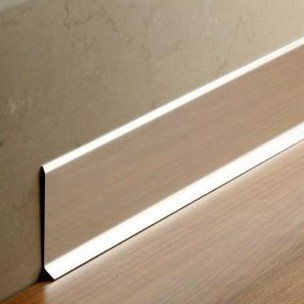 Atrim Slim Aluminum Sanitary Baseboard 2.5m