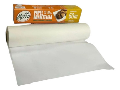 Mello Butter Paper Roll 29 Cm X 50 Meters - 1 Roll