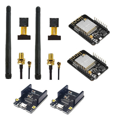 Espressif 2x ESP32-CAM with OV2640 Camera and USB Interface